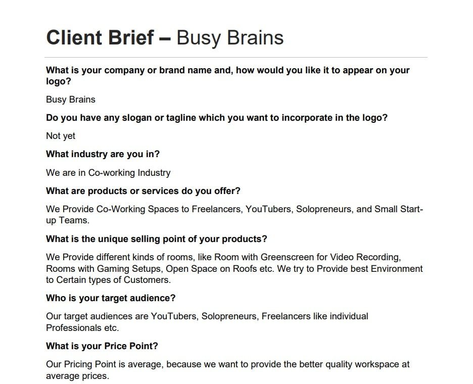 Busy Brains Logo Design and Branding - Creative Minds Factory